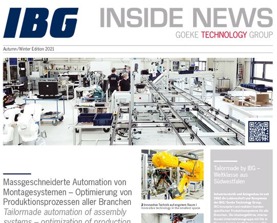 IBG INSIDE NEWS - Autumn/Winter 2021